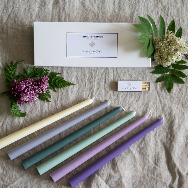 Plant-based Taper Candles | Handmade, Rapeseed Wax & Soy Wax | Agzu